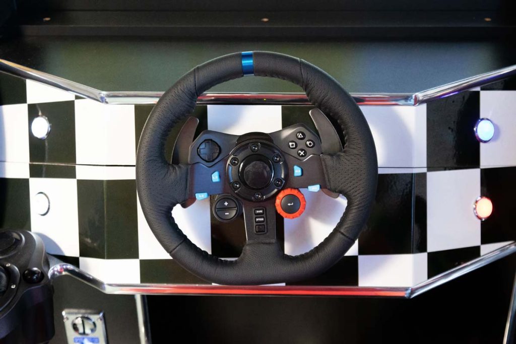 Sit Down Car Racing Simulator (150 Games) – Perth Arcade Machines